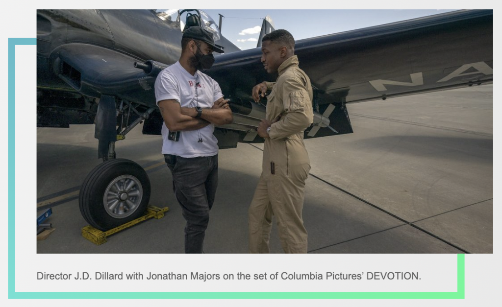 “Devotion” Director J.D. Dillard on Leading Jonathan Majors in His ...